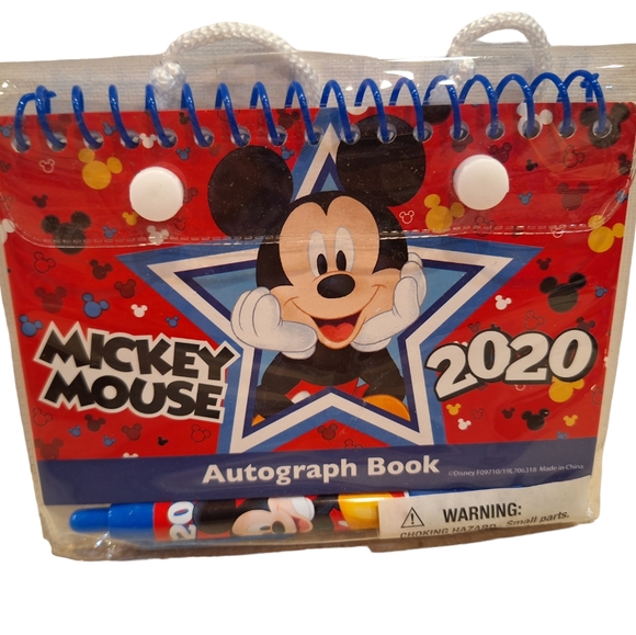 Disney | Other | Disney 220 Mickey Mouse Star Spiral Autograph Book Pen ...